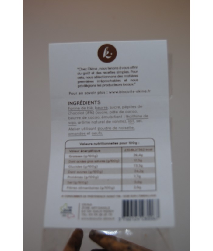 Okina Biscuit Chocolat 200 gr