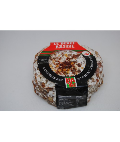 Saucisson Béret Basque au Piment d'Espelette